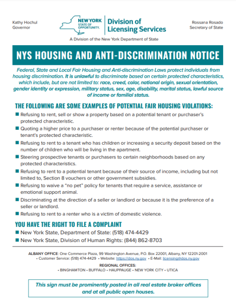 Fair Housing Notice - Sawaneh Homes
